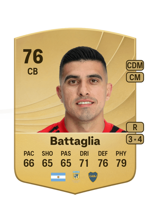 Rodrigo Battaglia 76 FC 26 - Price, Stats | FUTEvolution